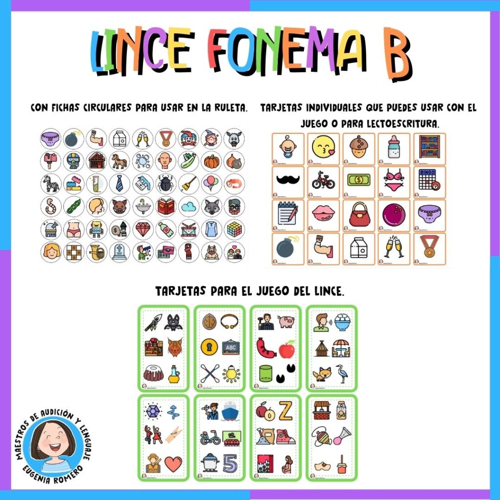Juego Lince del fonema B – Maestros de Audición y Lenguaje