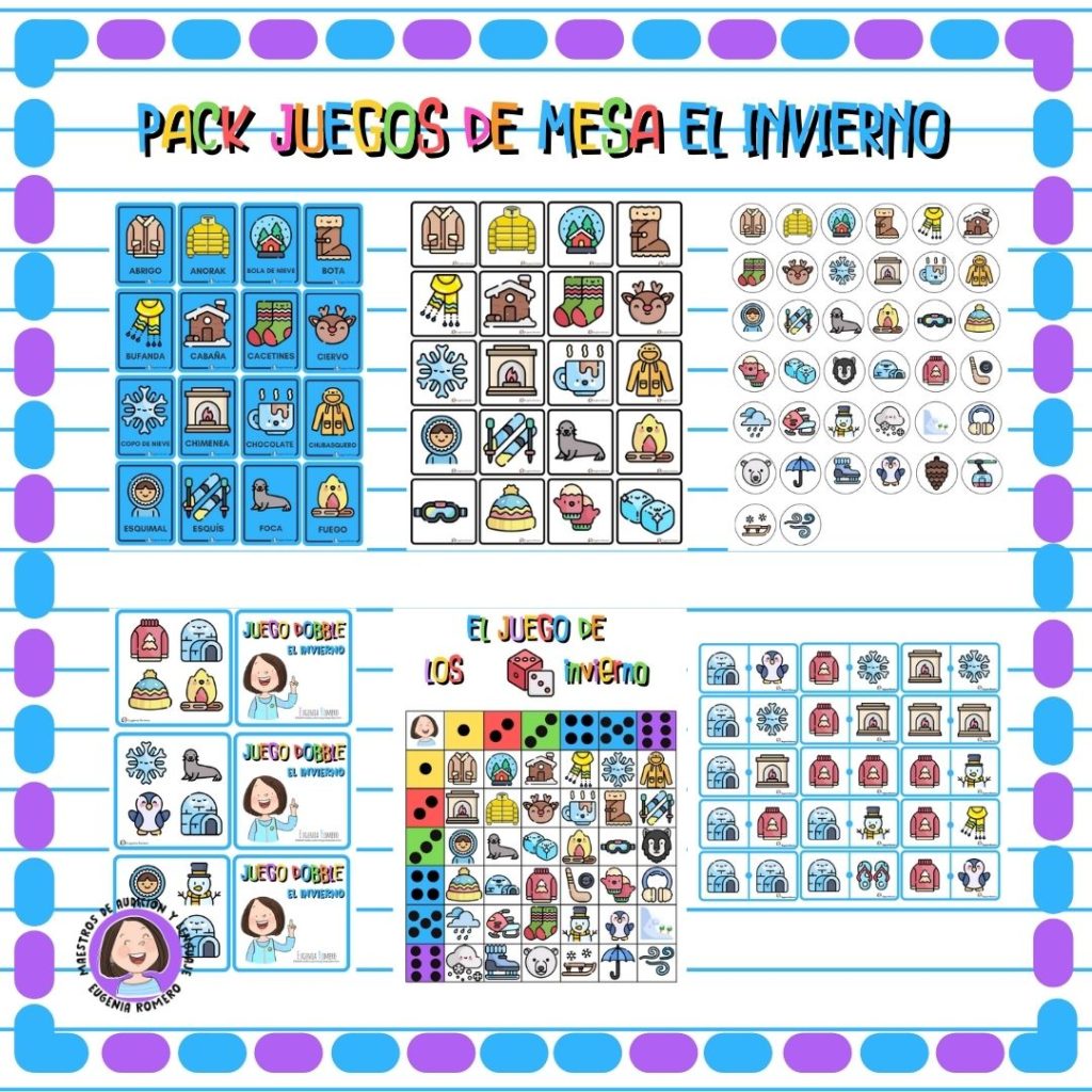 Pack Juegos de mesa: El Invierno – Maestros de Audición y Lenguaje