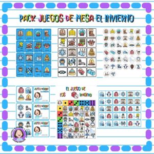 Pack Juegos de mesa: El Invierno - Maestros de Audición y Lenguaje